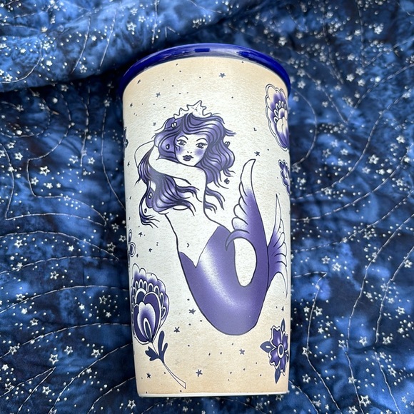Starbucks | Kitchen | Starbucks 26 Anchorsiren Tattoo Ceramic Tumbler ...